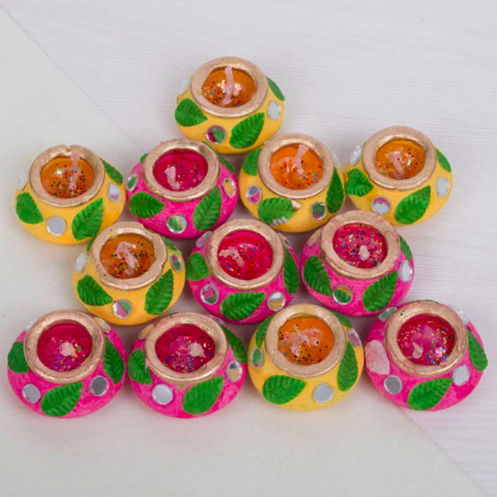 Order Online Set of 12 Diya | Nagpurcake